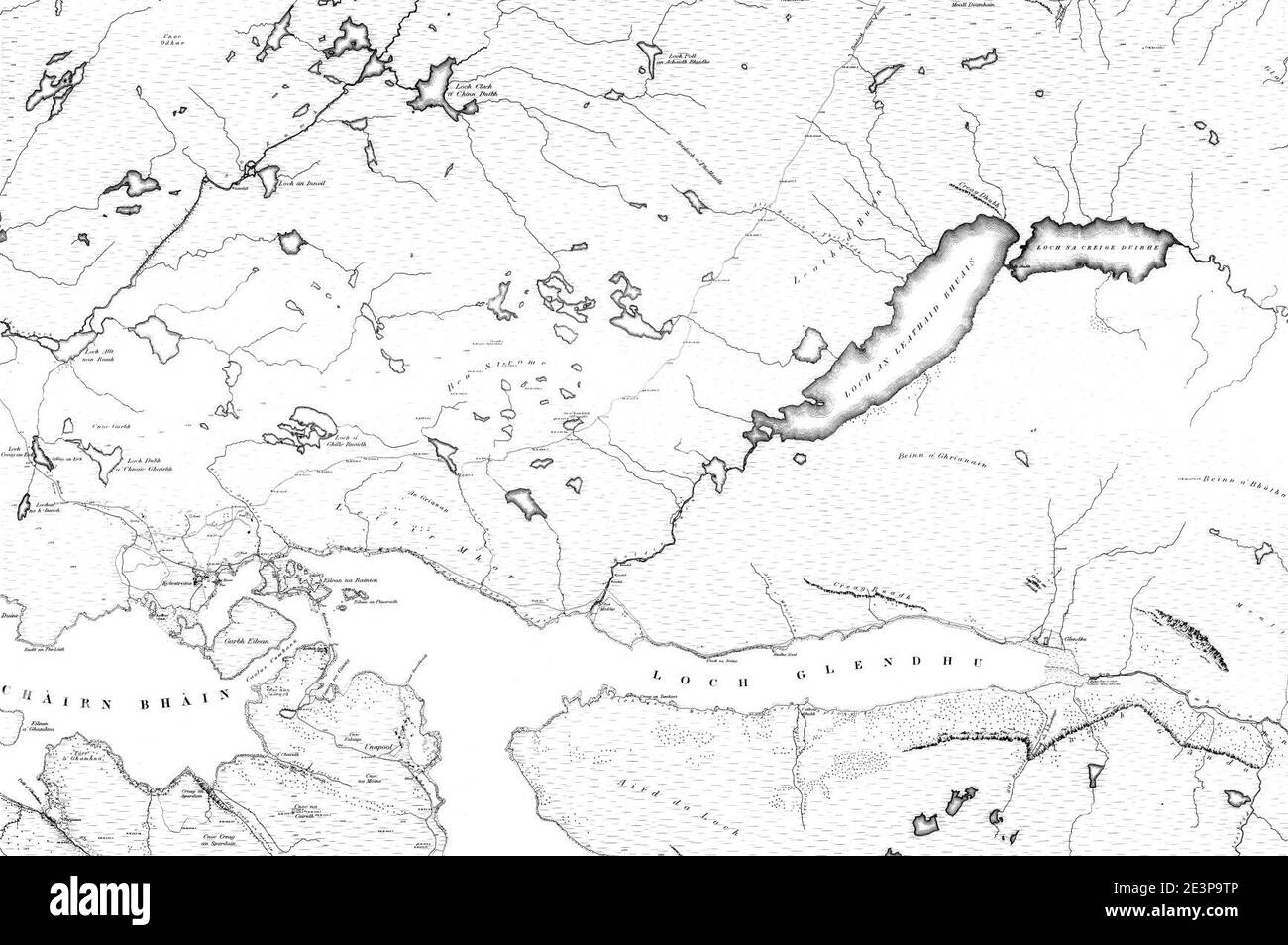 Map of sutherland Black and White Stock Photos & Images - Alamy