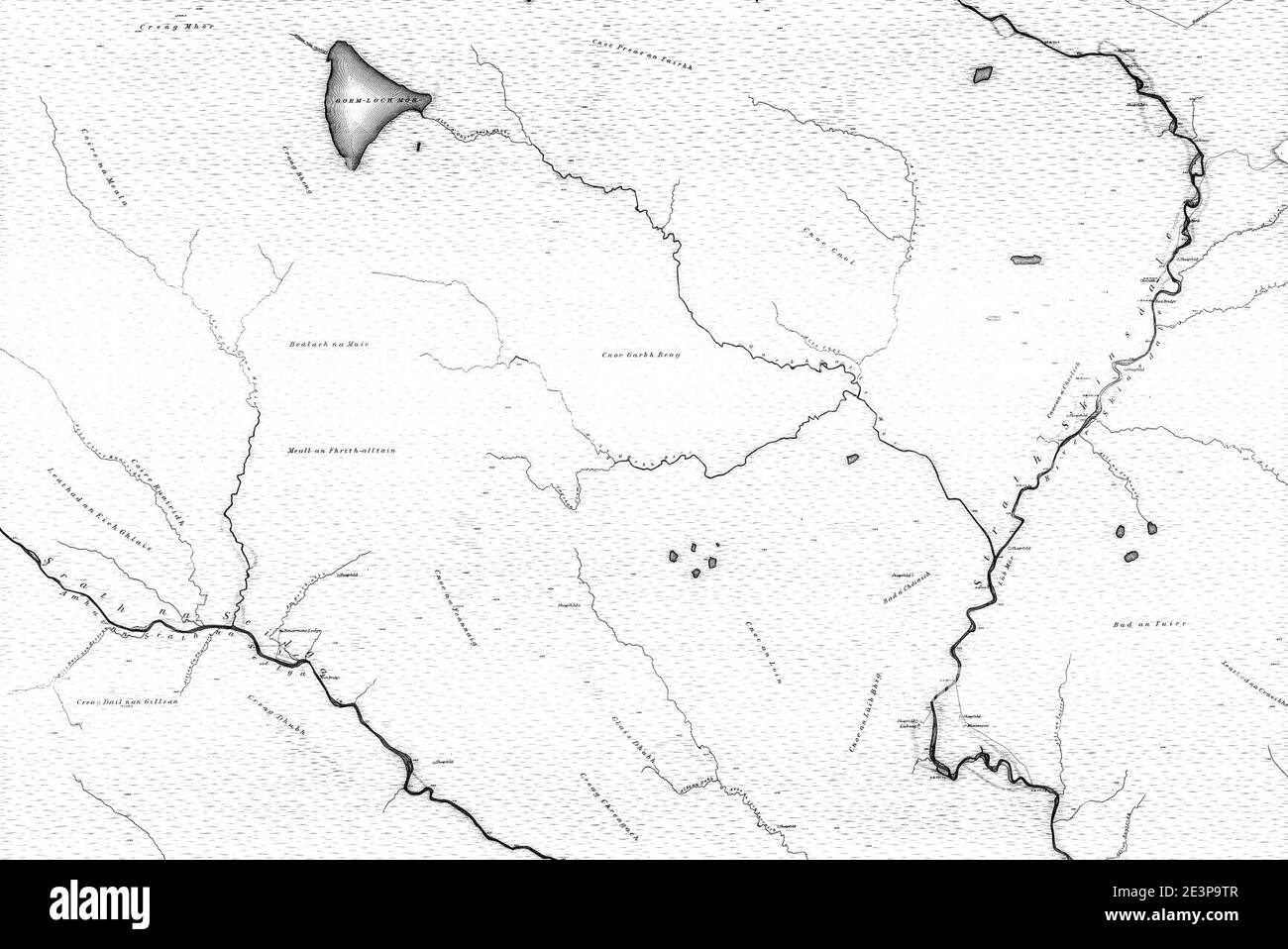 Map of Sutherland Sheet 076, Ordnance Survey, 1878-1881 Stock Photo - Alamy