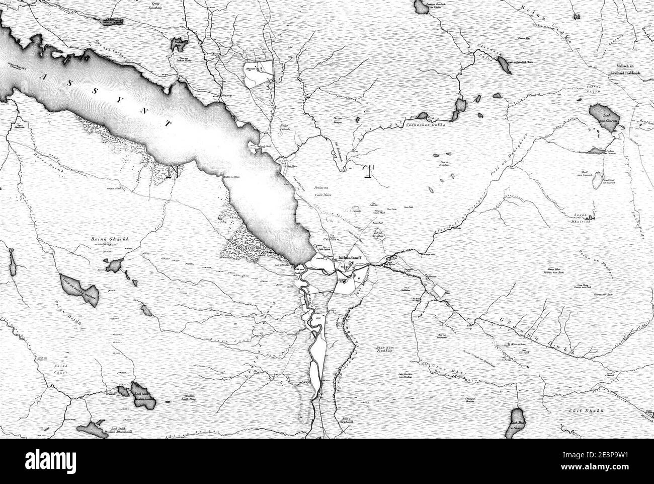 Map of Sutherland Sheet 071, Ordnance Survey, 1878-1881 Stock Photo - Alamy