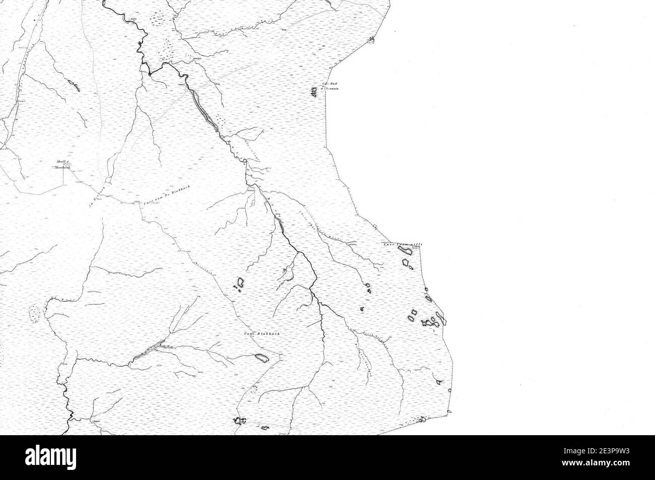 Map of Sutherland Sheet 047, Ordnance Survey, 1878-1881 Stock Photo - Alamy