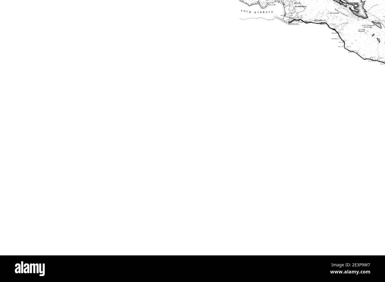 Map of sutherland Cut Out Stock Images & Pictures - Alamy