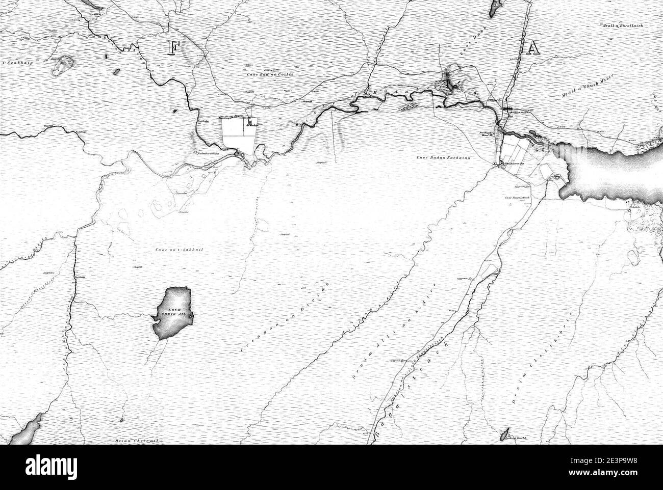 Map of sutherland Black and White Stock Photos & Images - Alamy