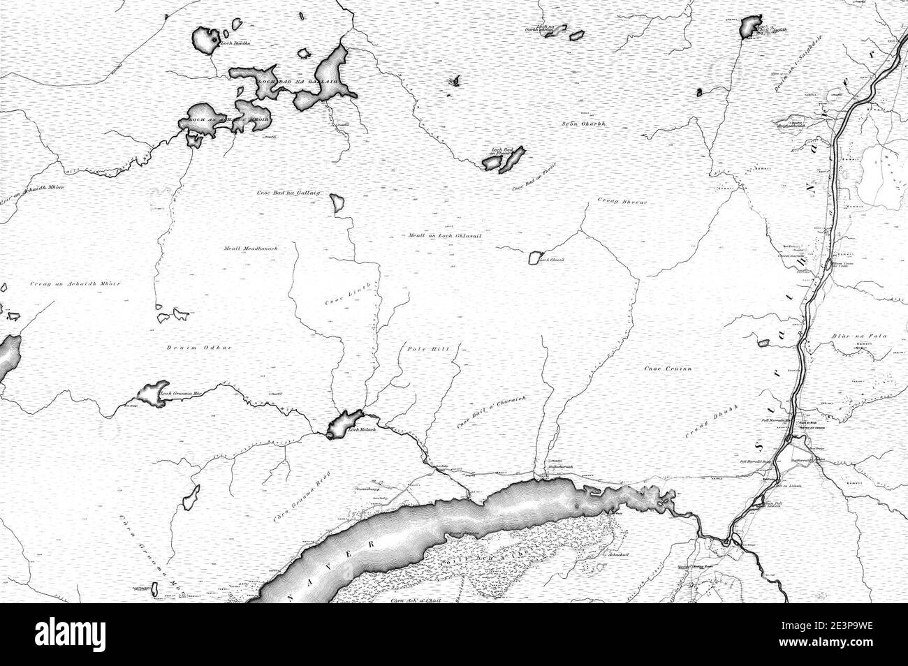 Map of Sutherland Sheet 044, Ordnance Survey, 1878-1881 Stock Photo - Alamy