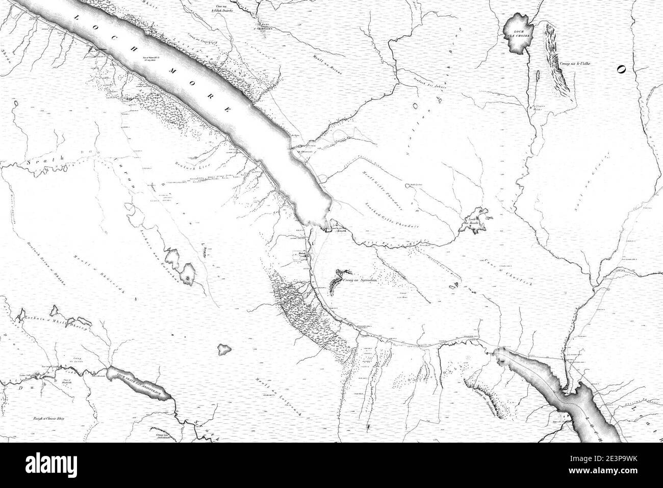 Map of Sutherland Sheet 051, Ordnance Survey, 1878-1881 Stock Photo - Alamy