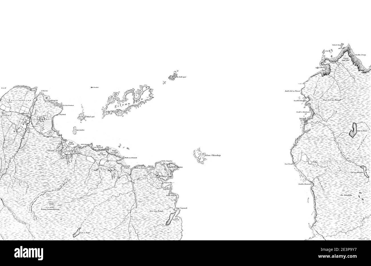 Map of Sutherland Sheet 006, Ordnance Survey, 1878-1881 Stock Photo - Alamy