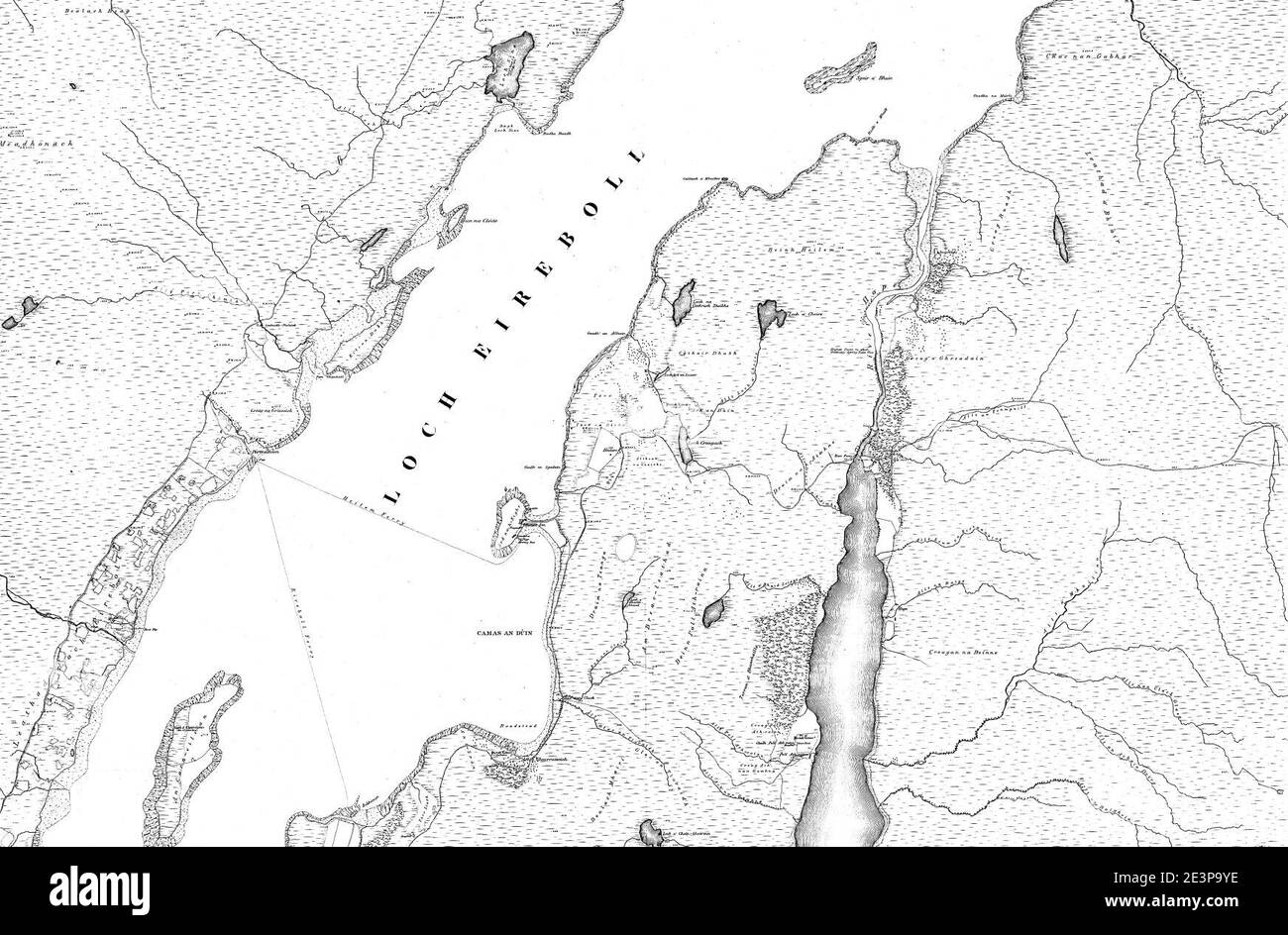 Map of Sutherland Sheet 015, Ordnance Survey, 1878-1881 Stock Photo - Alamy