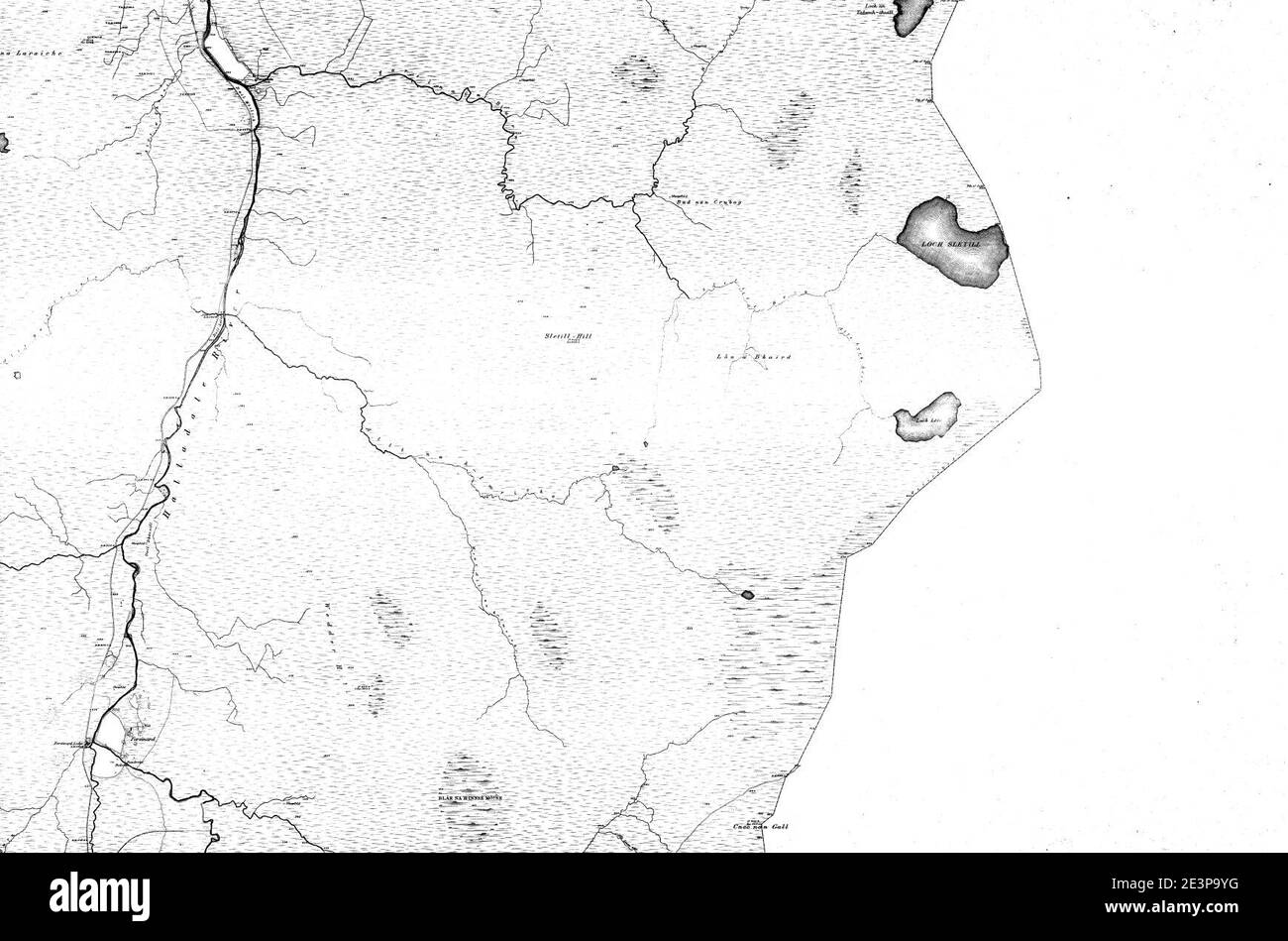 Map of Sutherland Sheet 038, Ordnance Survey, 1878-1881 Stock Photo - Alamy