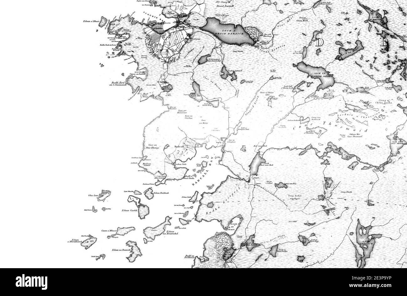 Map of Sutherland Sheet 039, Ordnance Survey, 1878-1881 Stock Photo - Alamy