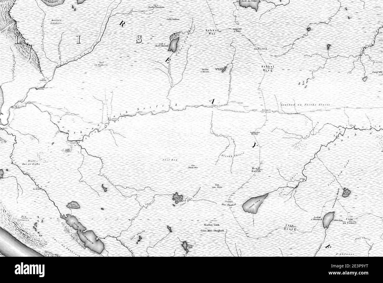 Map of Sutherland Sheet 041, Ordnance Survey, 1878-1881 Stock Photo - Alamy