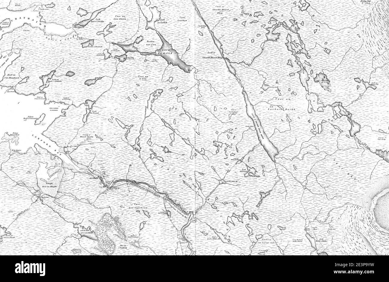 Map of Sutherland Sheet 031, Ordnance Survey, 1878-1881 Stock Photo - Alamy