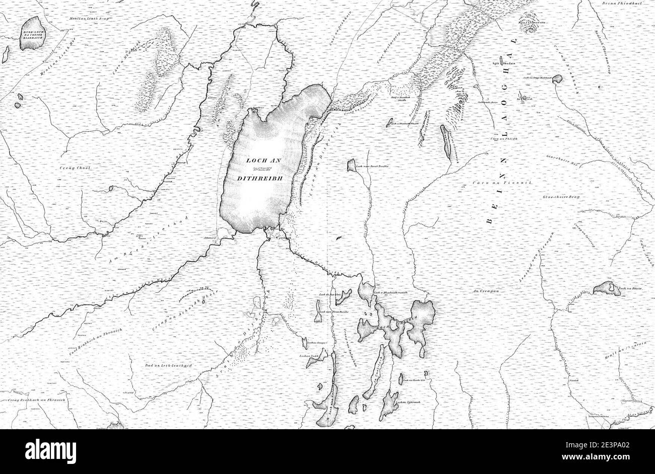 Map of Sutherland Sheet 034, Ordnance Survey, 1878-1881 Stock Photo - Alamy