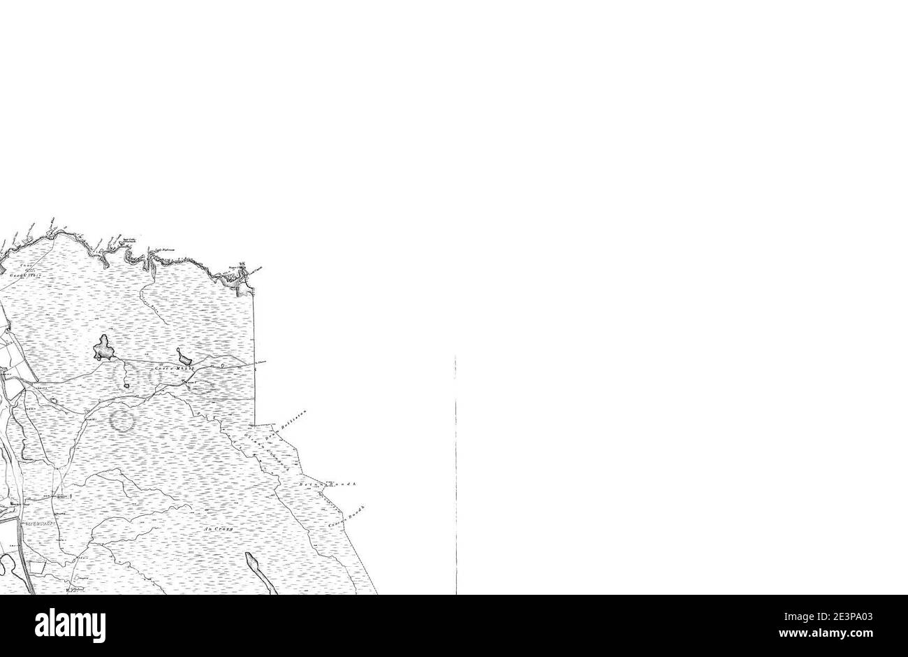 Map of Sutherland Sheet 011, Ordnance Survey, 1878-1881 Stock Photo - Alamy