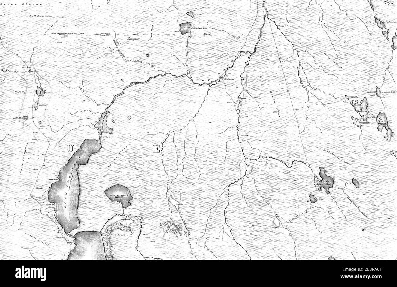 Map of Sutherland Sheet 026, Ordnance Survey, 1878-1881 Stock Photo - Alamy