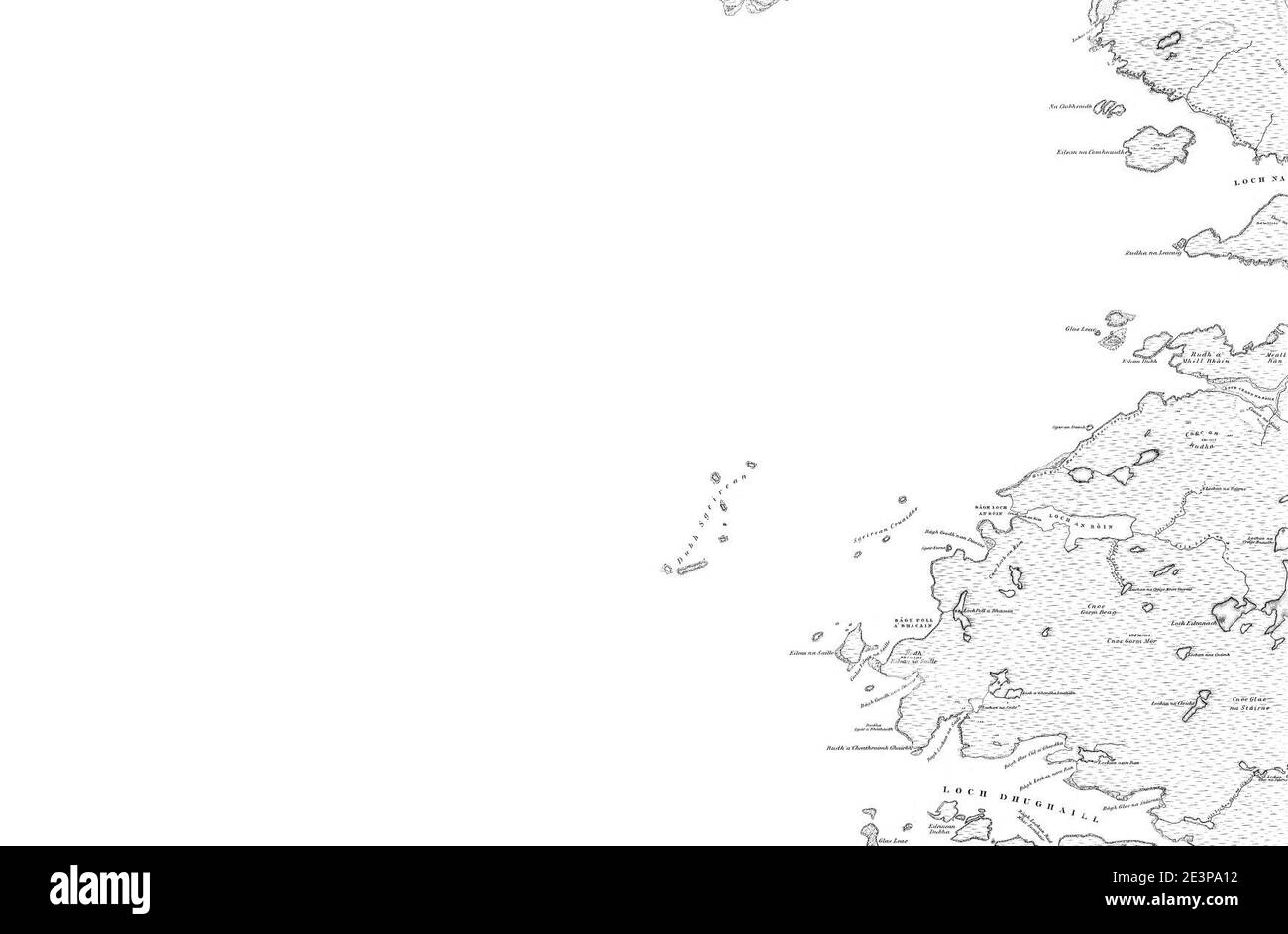 Map of Sutherland Sheet 021, Ordnance Survey, 1878-1881 Stock Photo - Alamy