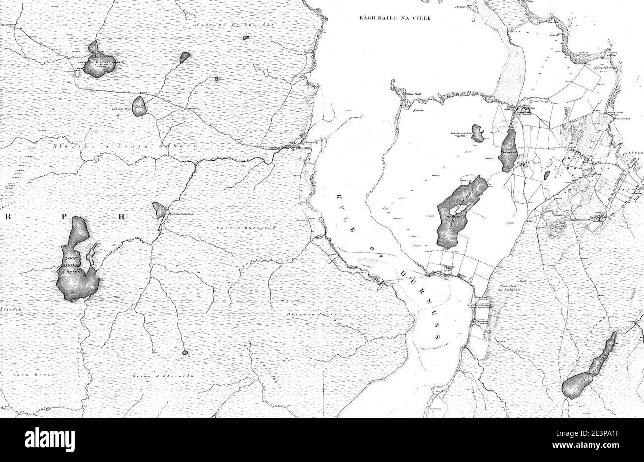 Map of sutherland Black and White Stock Photos & Images - Alamy