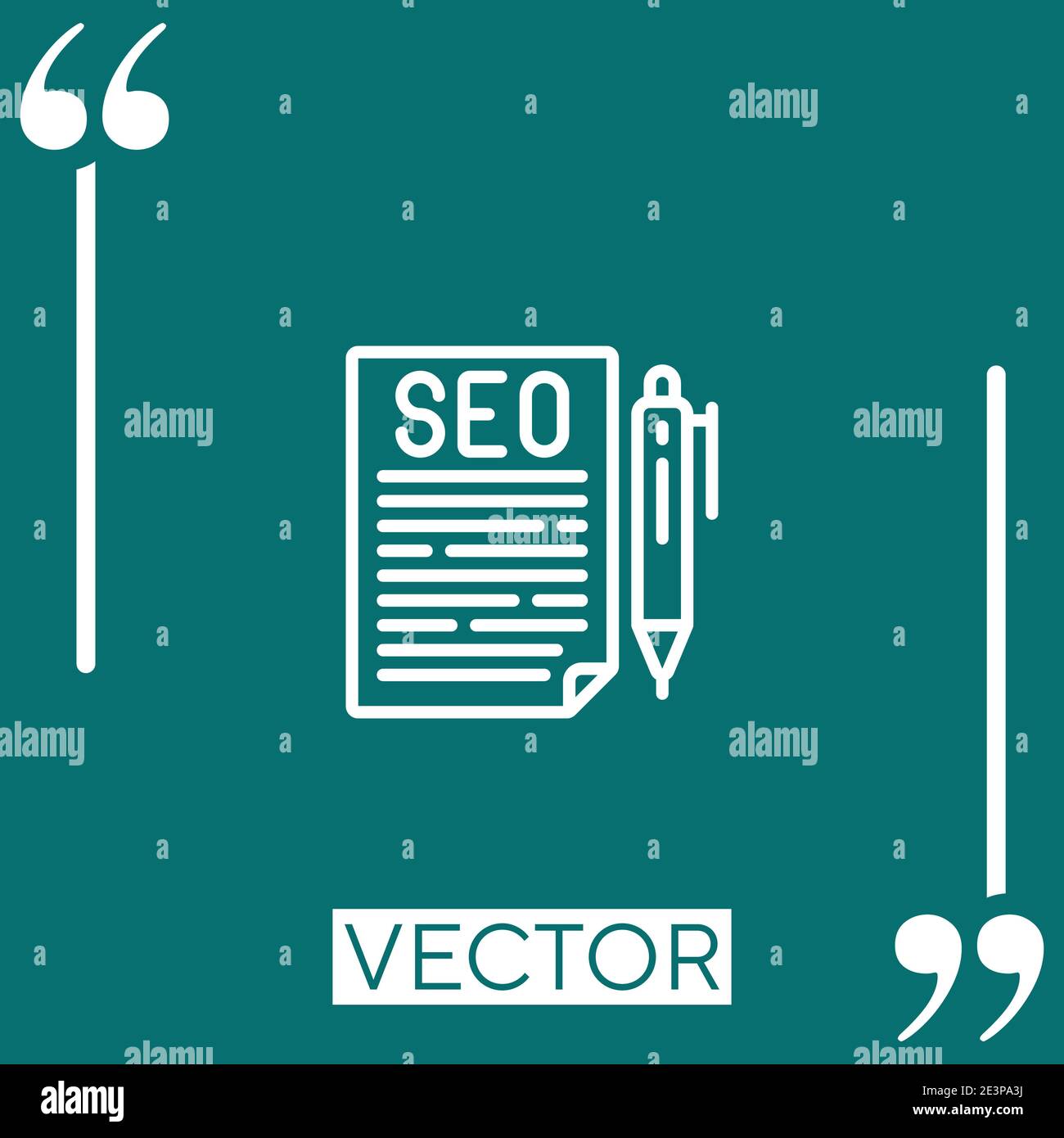 script vector icon Linear icon. Editable stroke line Stock Vector Image ...