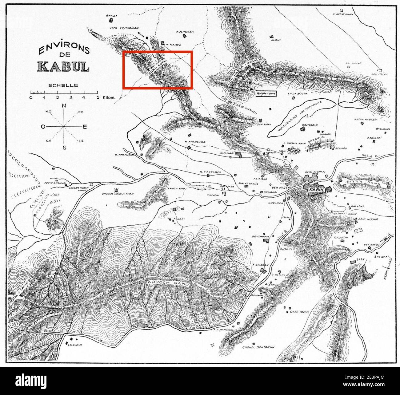 Map of Sukh Kotal Stock Photo - Alamy