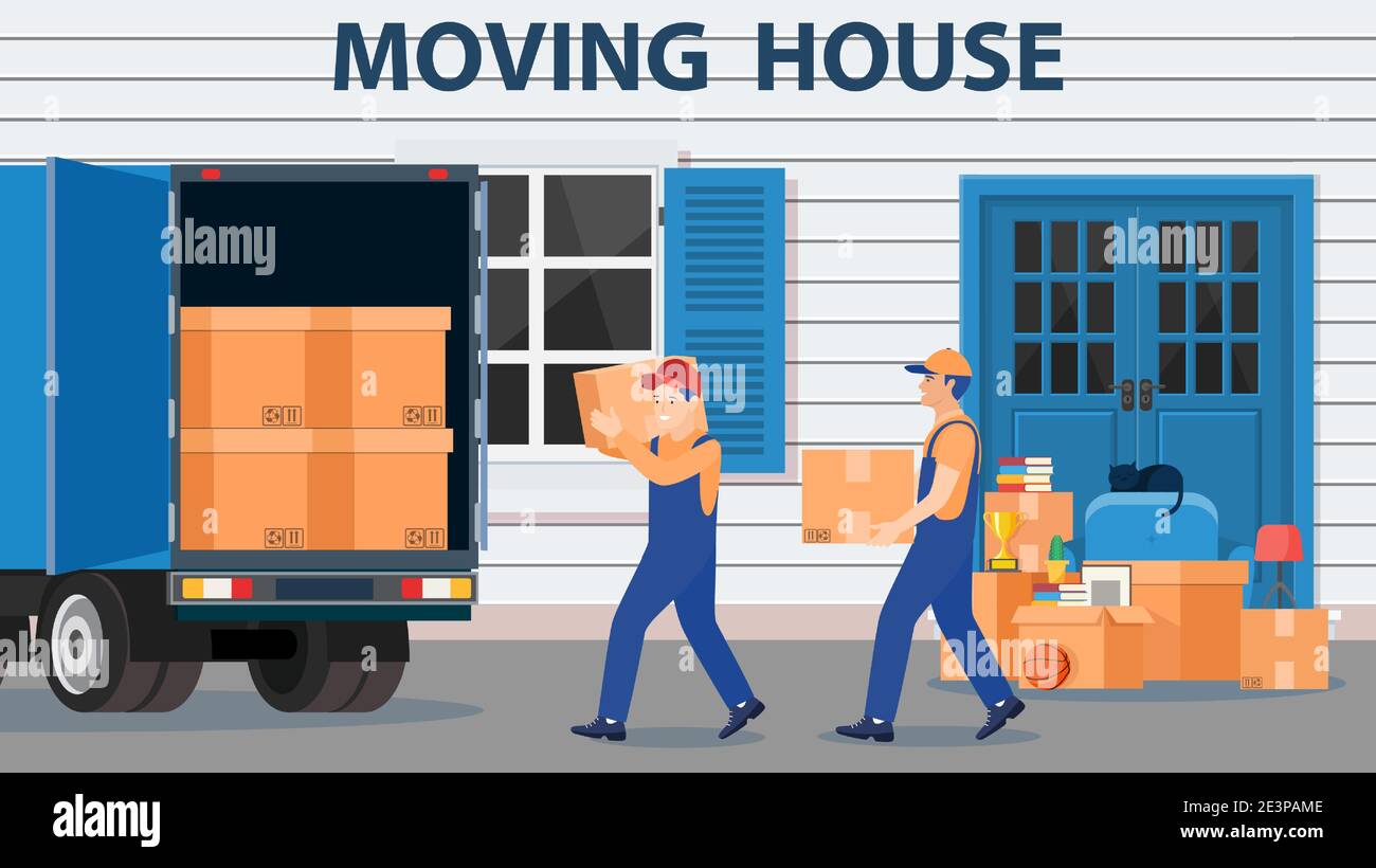 Moving to new house Stock Vector Image & Art - Alamy