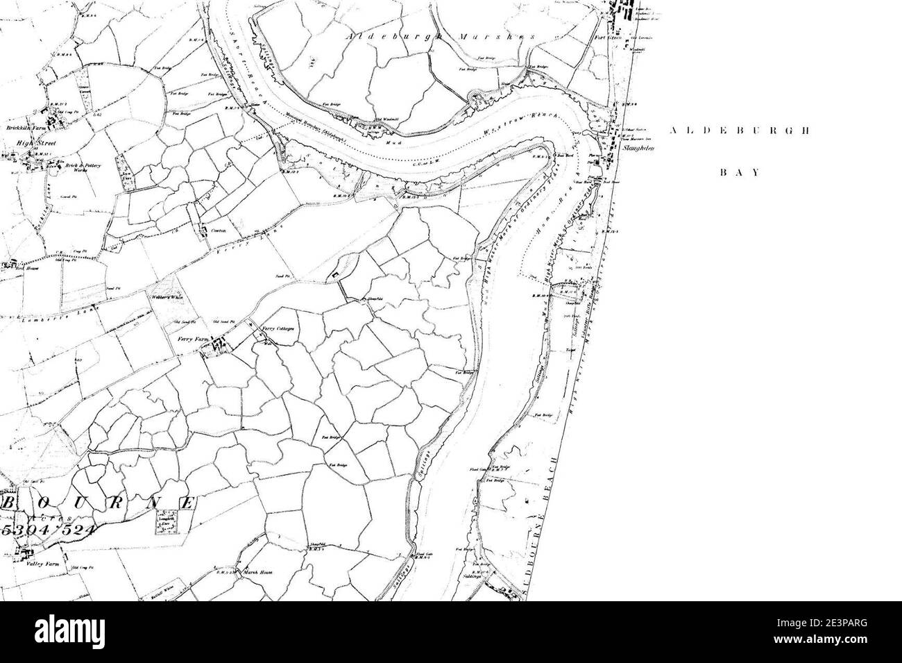 Map of Suffolk OS Map name 069-NE, Ordnance Survey, 1881-1893 Stock ...