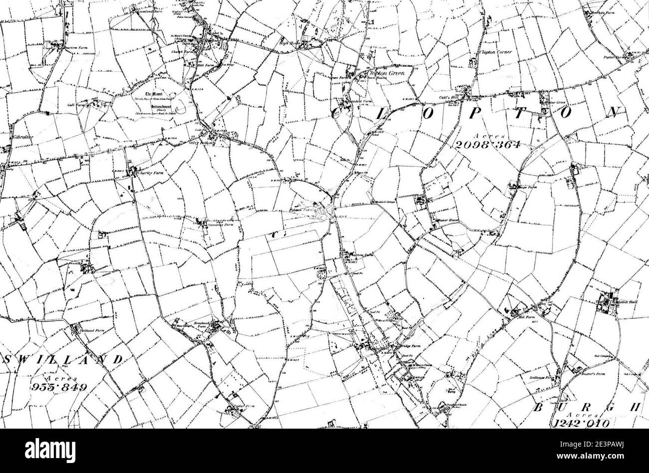 Map of Suffolk OS Map name 067-NW, Ordnance Survey, 1881-1893 Stock ...