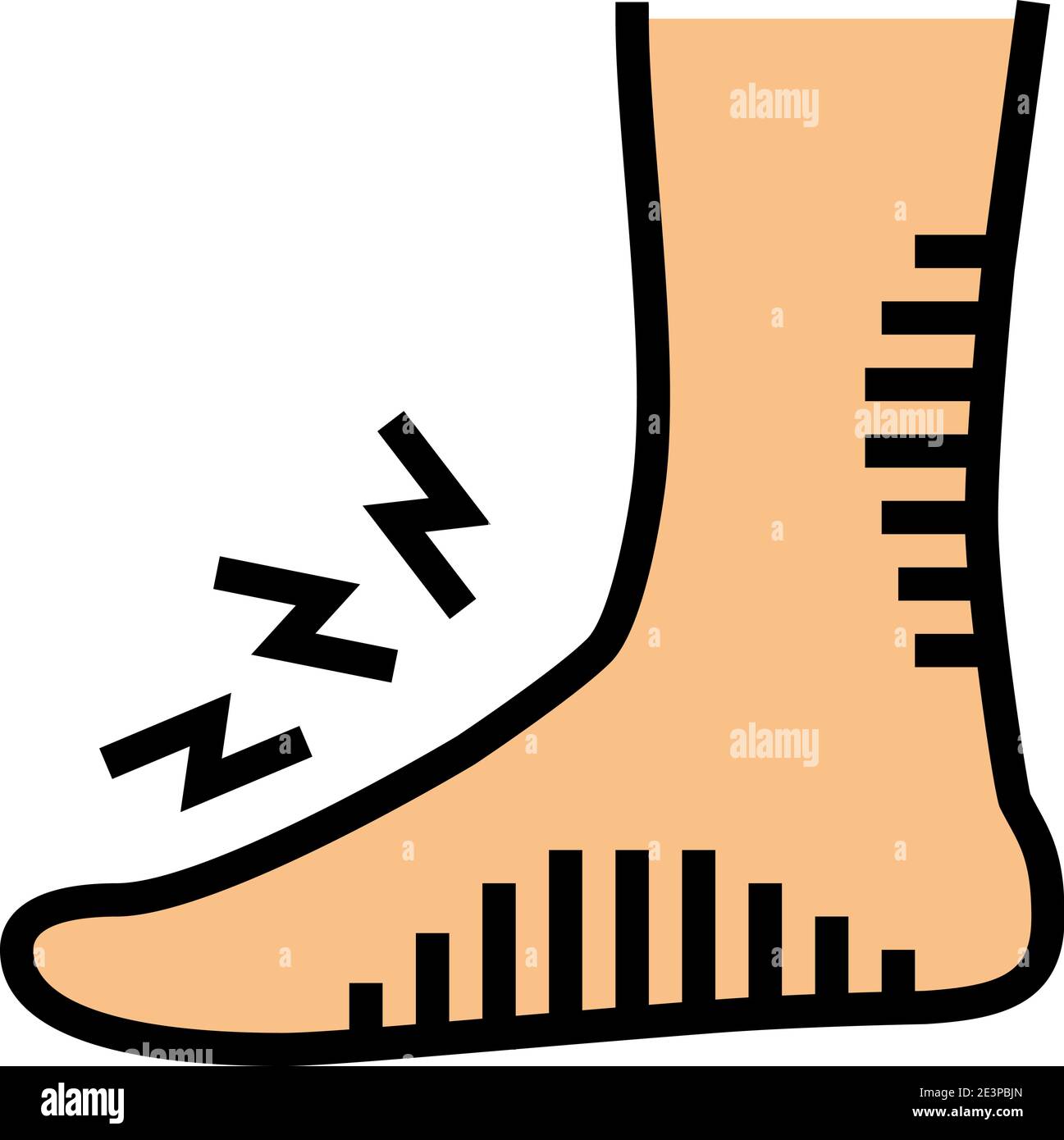 diabetic foot care color icon vector illustration Stock Vector Image ...