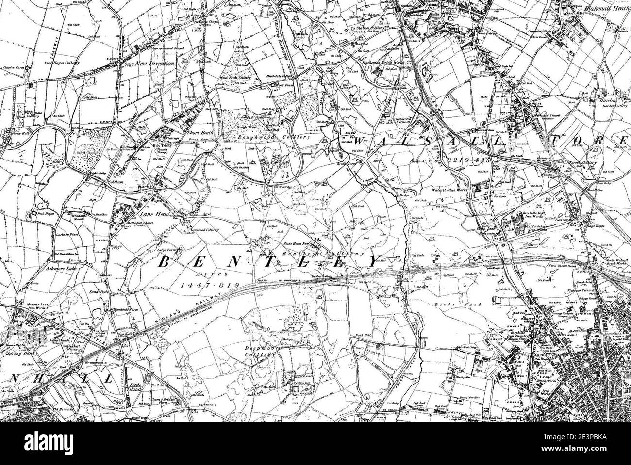 Map of Staffordshire OS Map name 063-NW, Ordnance Survey, 1883-1894 ...