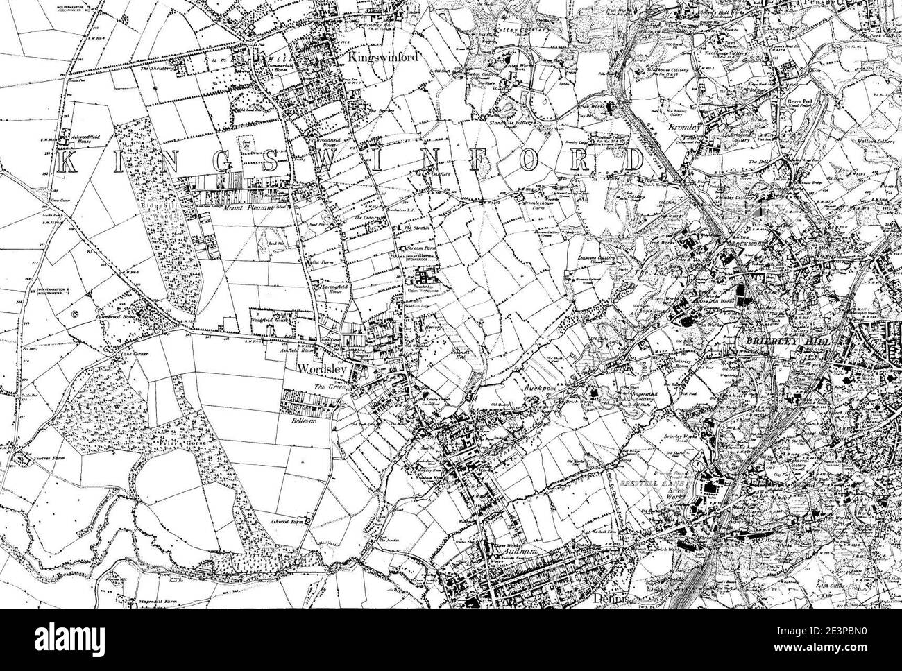 Map of Staffordshire OS Map name 071-NW, Ordnance Survey, 1883-1894 ...
