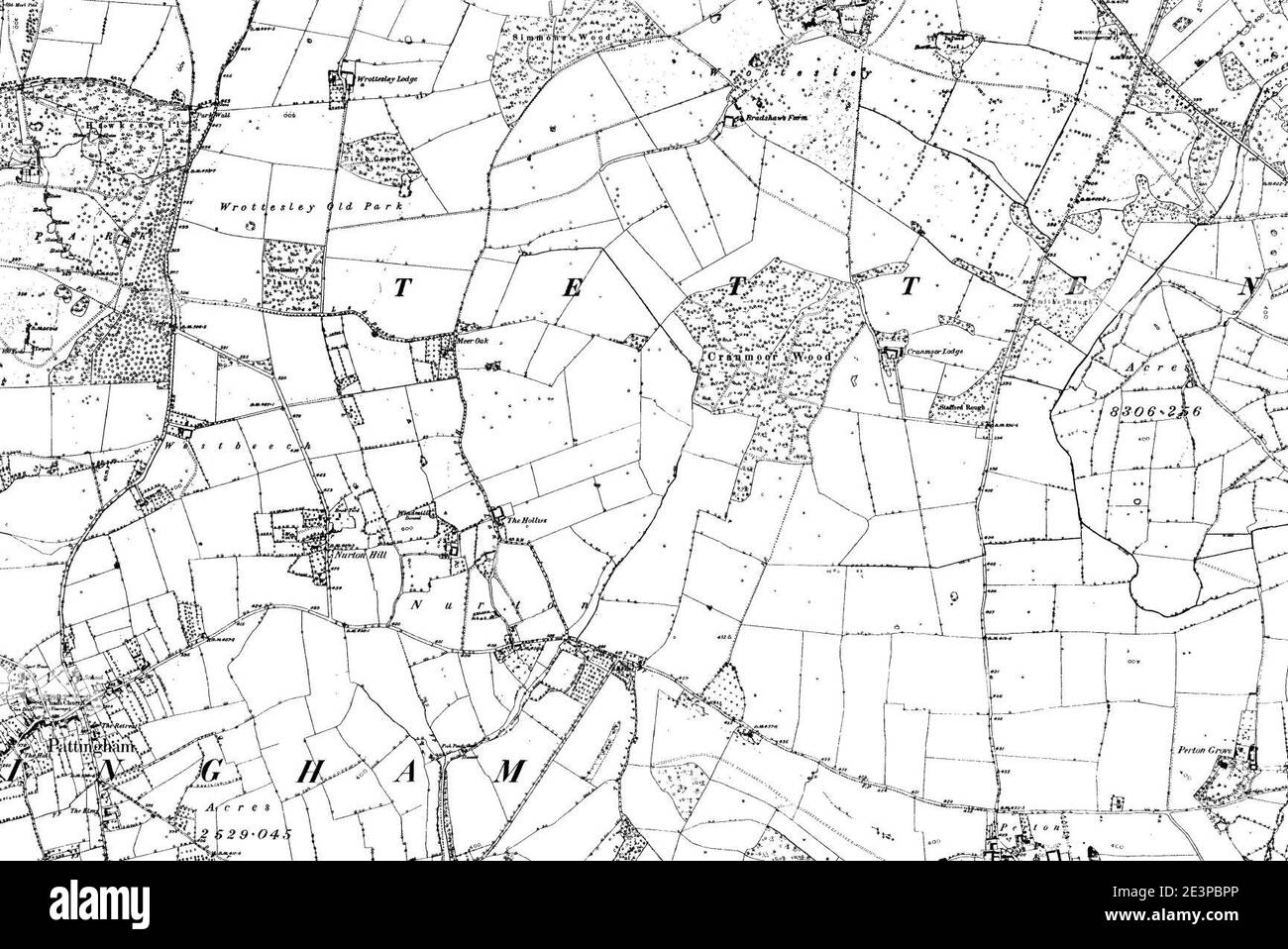 Map of Staffordshire OS Map name 061-NE, Ordnance Survey, 1883-1894 ...