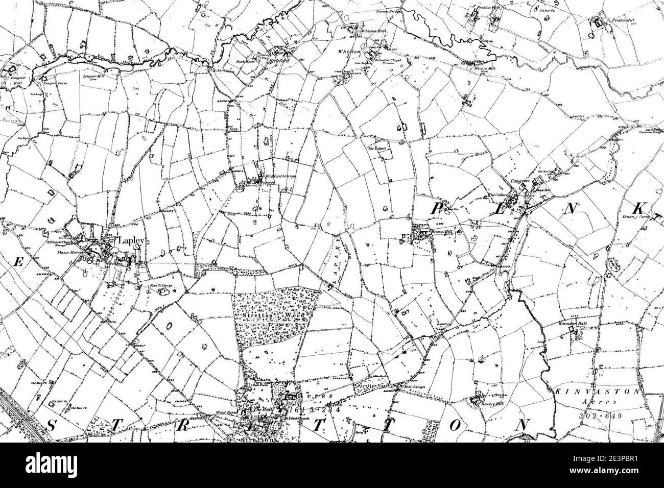 Map of Staffordshire OS Map name 050-NW, Ordnance Survey, 1883-1894 ...
