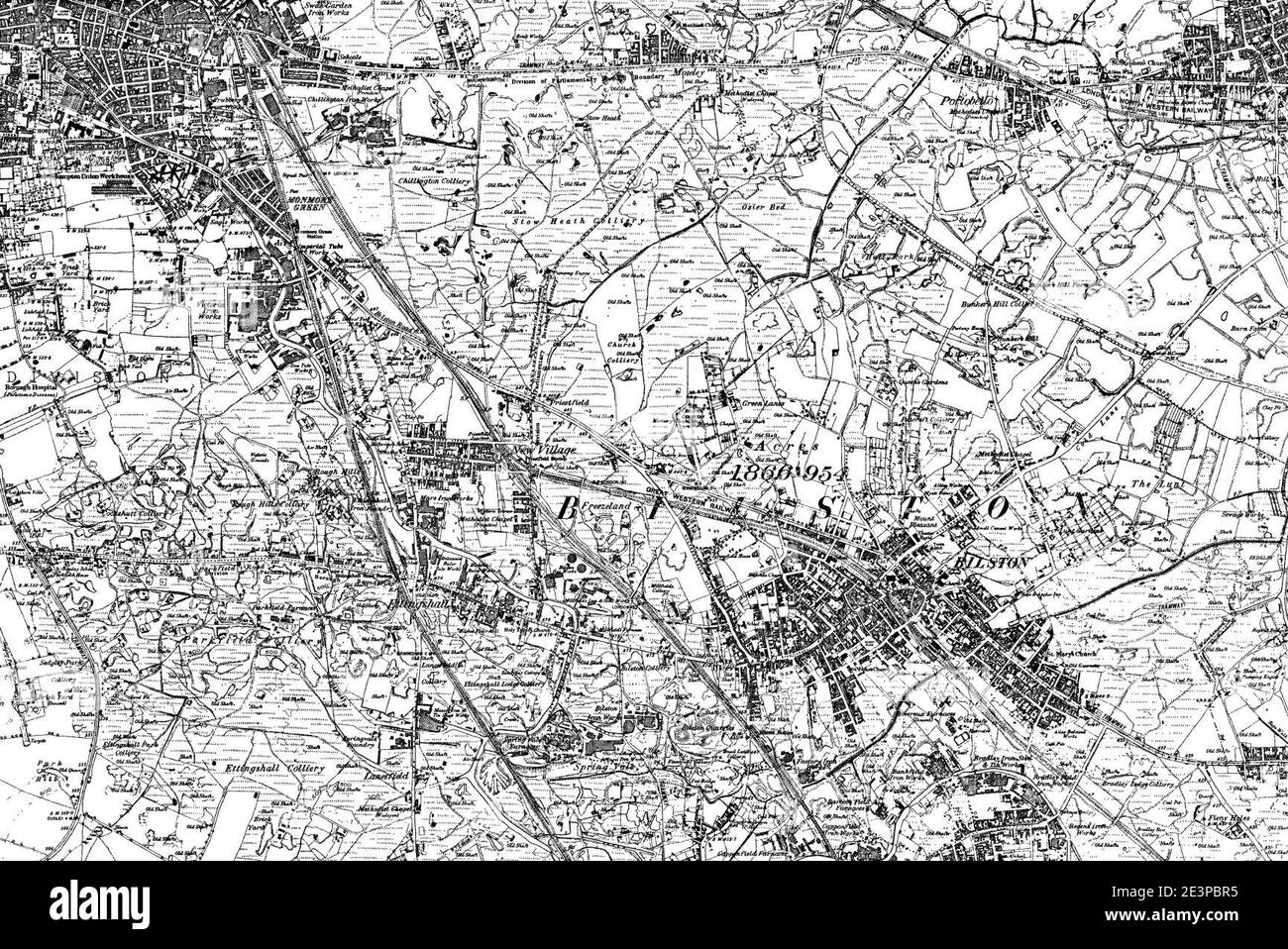 Map of Staffordshire OS Map name 062-SE, Ordnance Survey, 1883-1894 ...