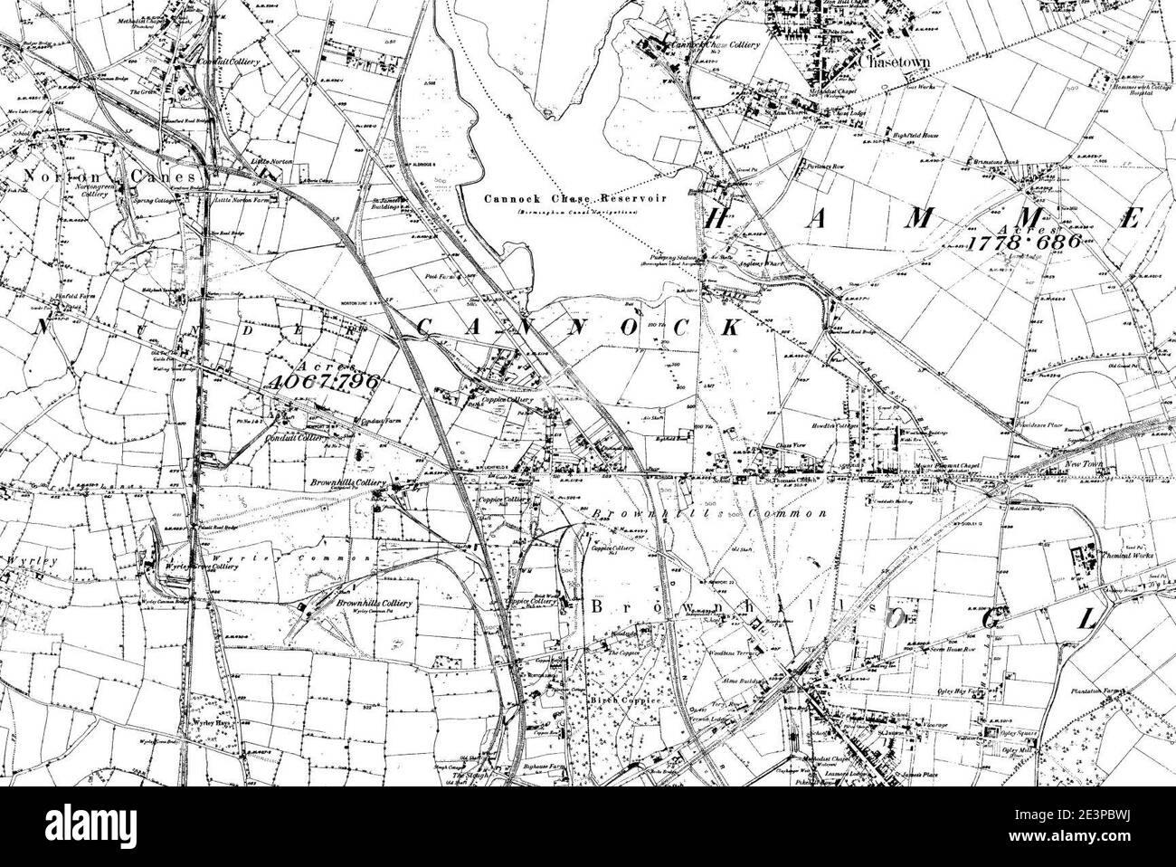 Map of Staffordshire OS Map name 057-NE, Ordnance Survey, 1883-1894 ...
