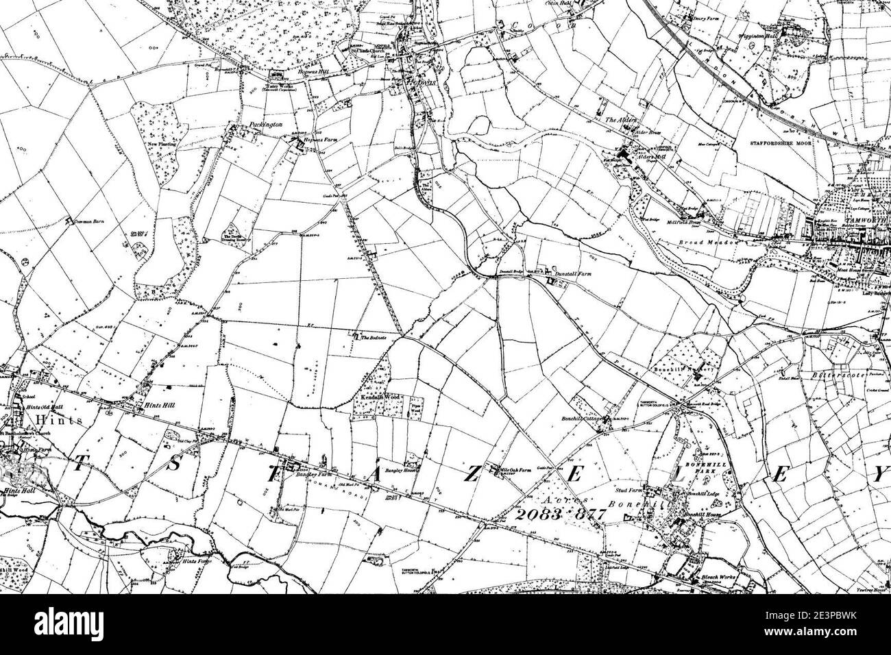Map of Staffordshire OS Map name 059-SW, Ordnance Survey, 1883-1894 ...