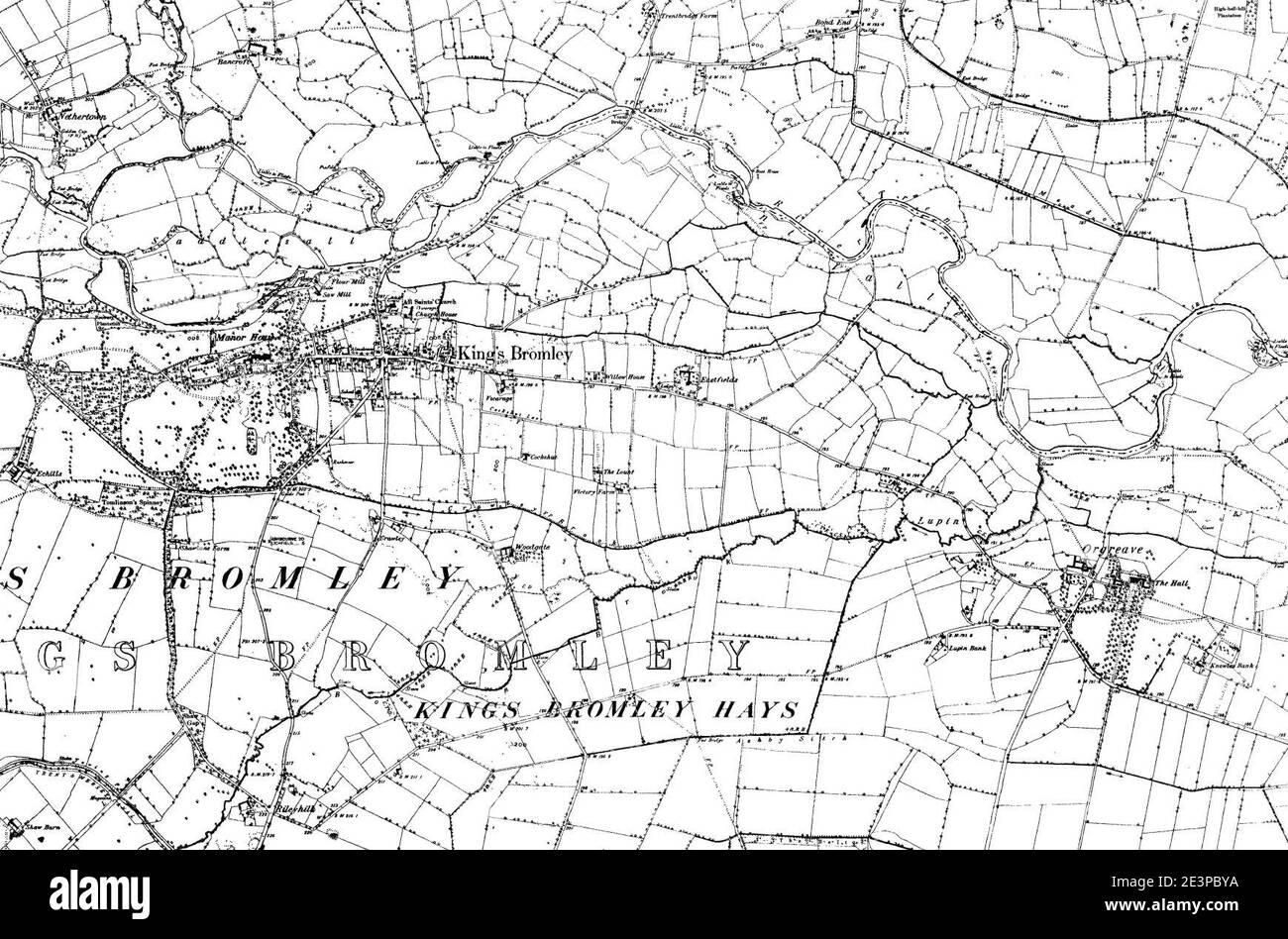 Map of Staffordshire OS Map name 046-SE, Ordnance Survey, 1883-1894 ...
