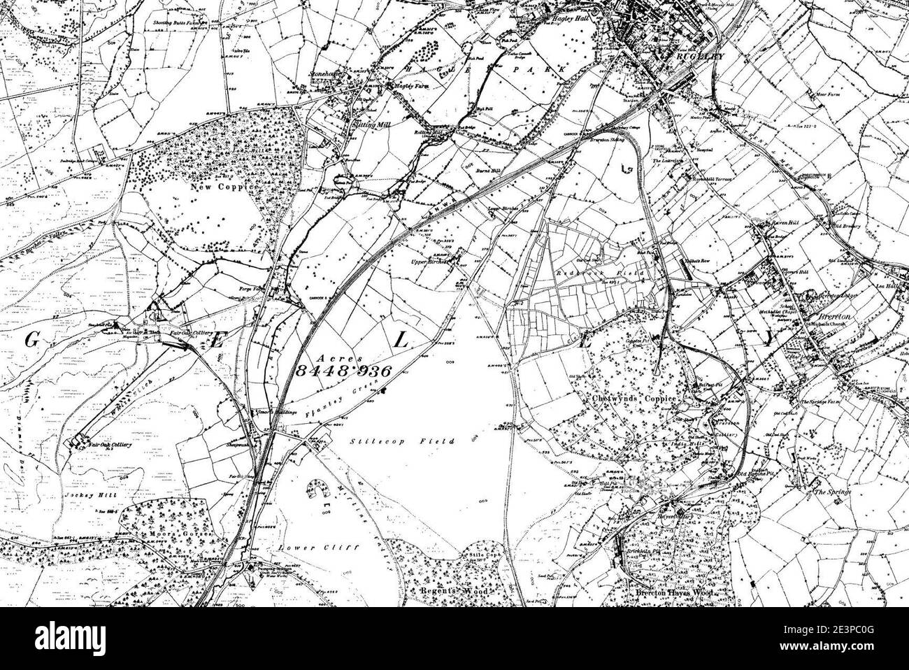 Map of Staffordshire OS Map name 045-SE, Ordnance Survey, 1883-1894 ...