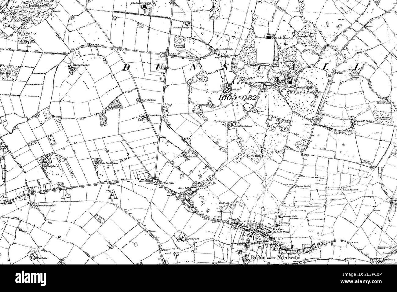 Map of Staffordshire OS Map name 047-NW, Ordnance Survey, 1883-1894 ...