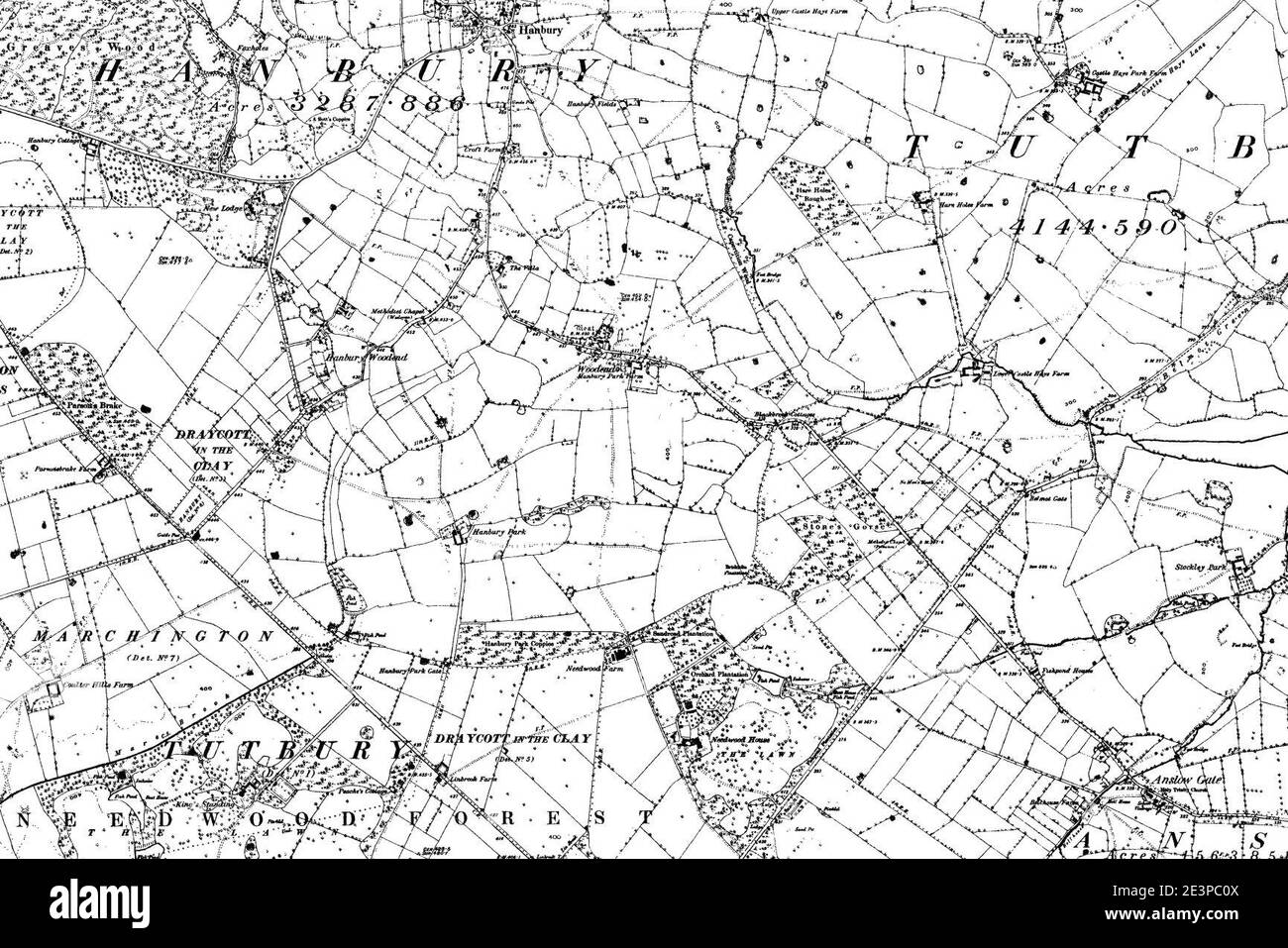Map of Staffordshire OS Map name 040-NW, Ordnance Survey, 1883-1894 ...