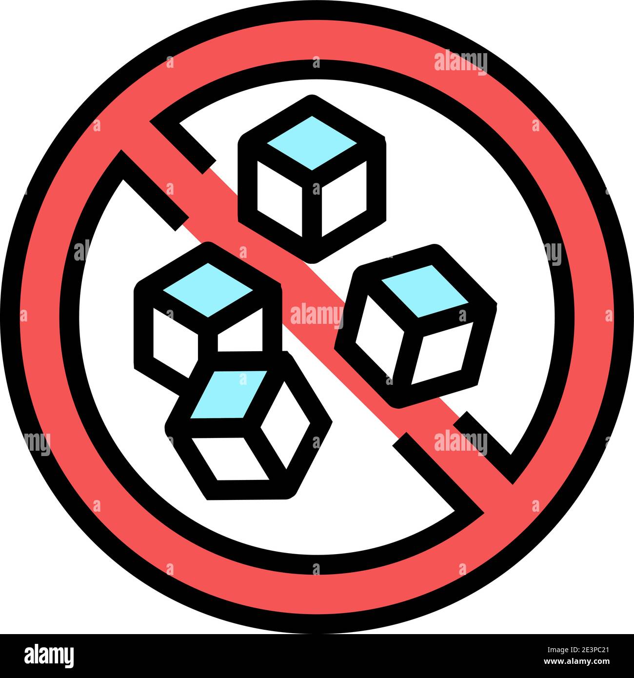 sugar free products color icon vector illustration Stock Vector Image ...