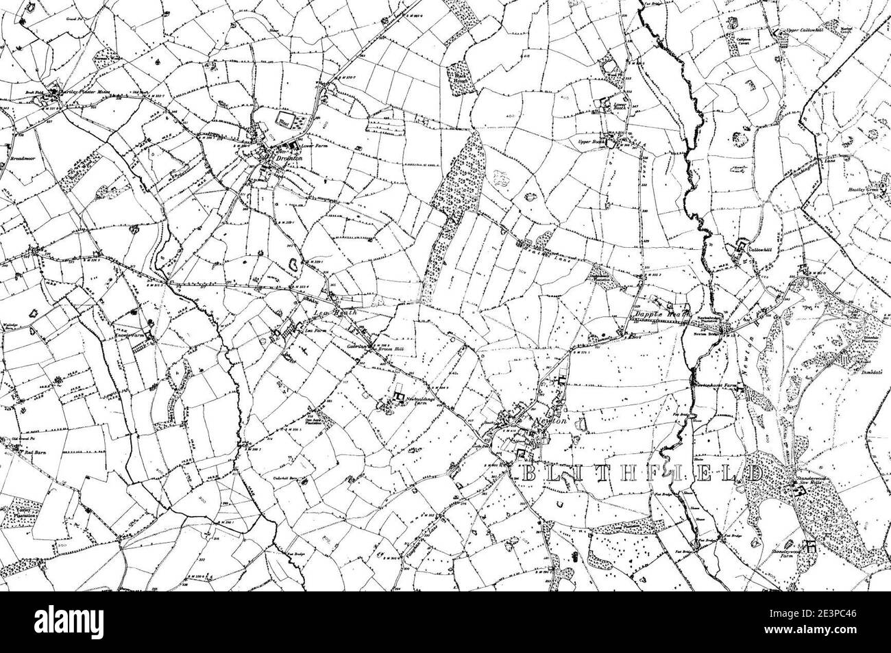 Map of Staffordshire OS Map name 038-NE, Ordnance Survey, 1883-1894 ...