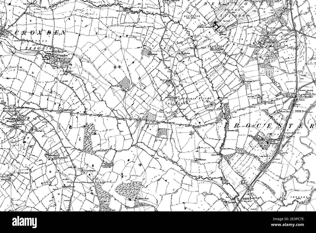 Map of Staffordshire OS Map name 026-NW, Ordnance Survey, 1883-1894 ...