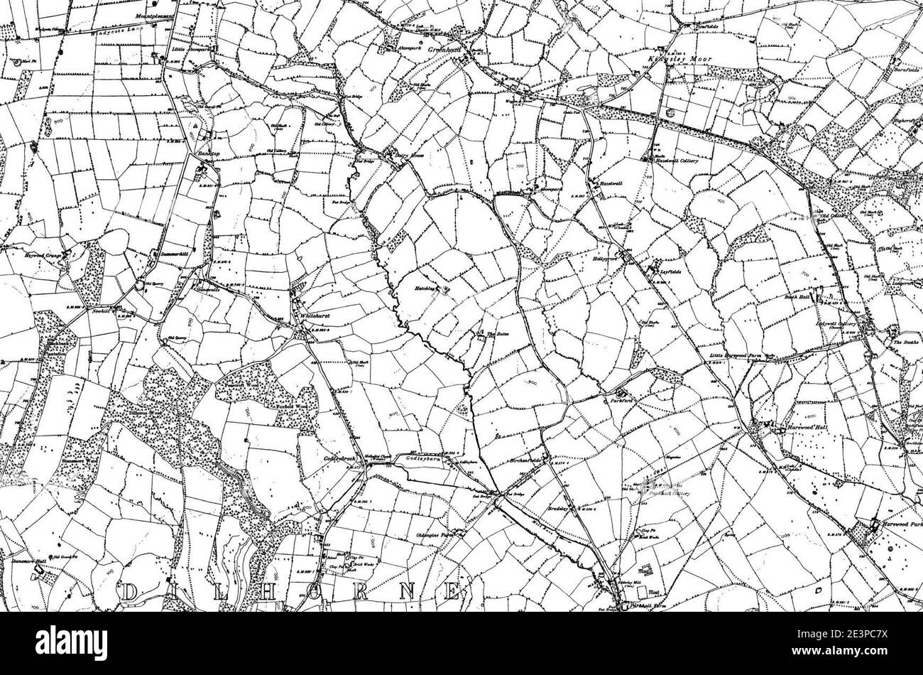 Map of Staffordshire OS Map name 019-NW, Ordnance Survey, 1883-1894 ...