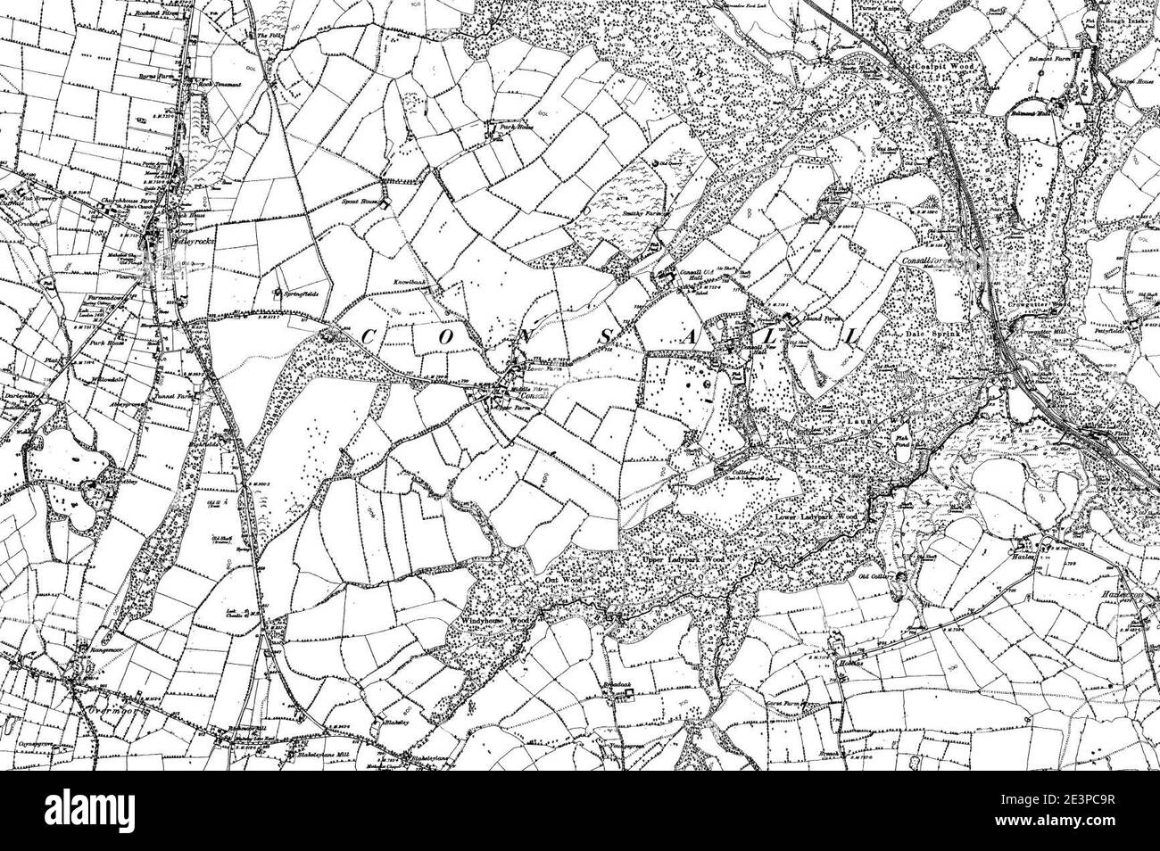 Map of Staffordshire OS Map name 013-SW, Ordnance Survey, 1883-1894 ...