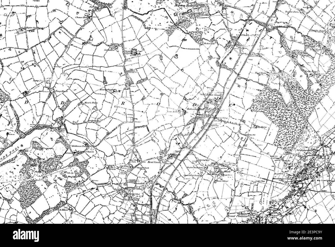 Map of Staffordshire OS Map name 006-NE, Ordnance Survey, 1883-1894 ...