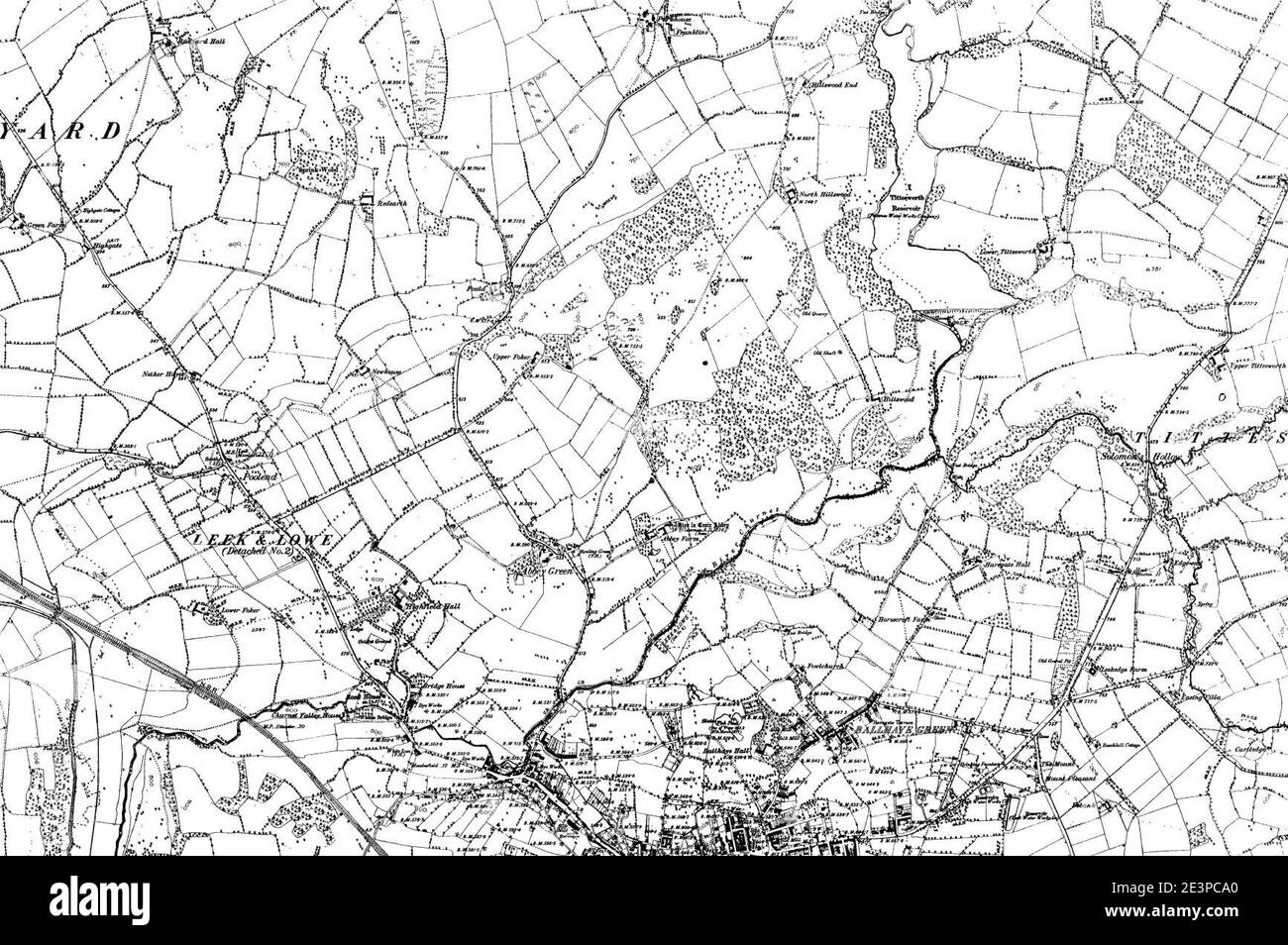 Map of Staffordshire OS Map name 008-NW, Ordnance Survey, 1883-1894 ...