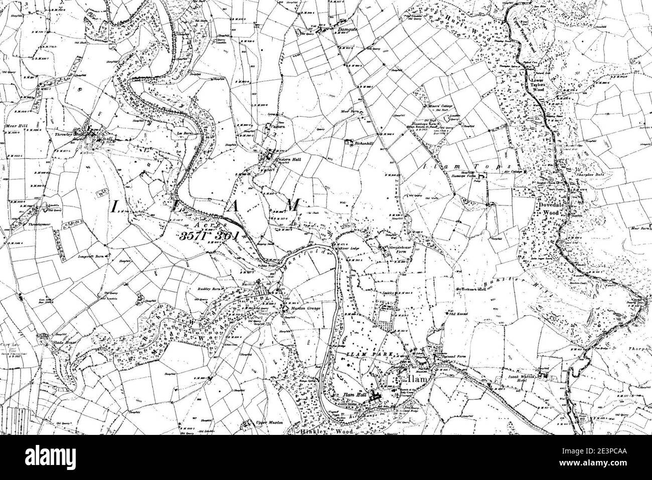 Map of Staffordshire OS Map name 014-NE, Ordnance Survey, 1883-1894 ...