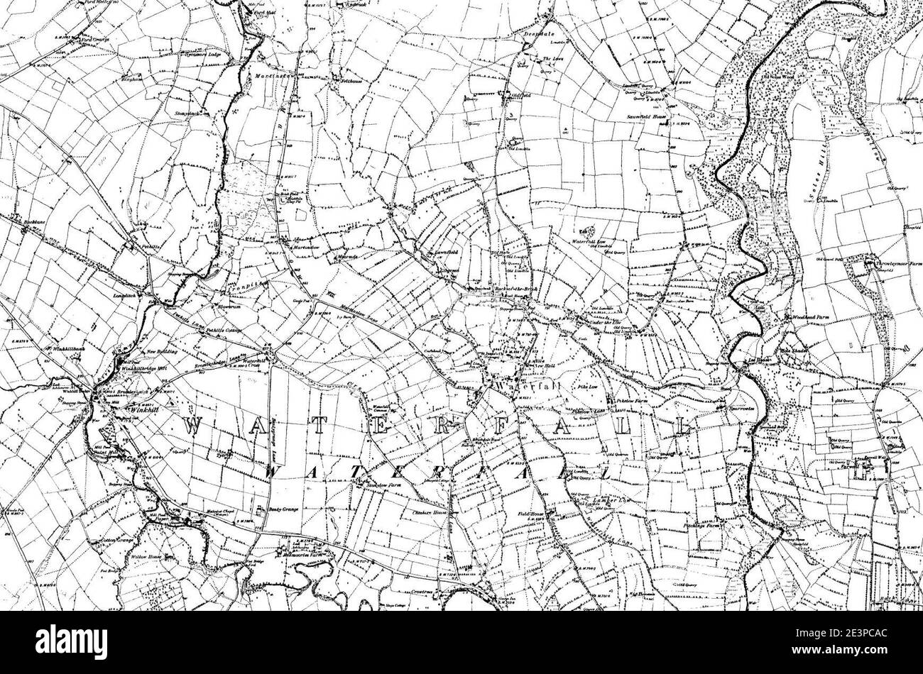 Map of Staffordshire OS Map name 014-NW, Ordnance Survey, 1883-1894 ...
