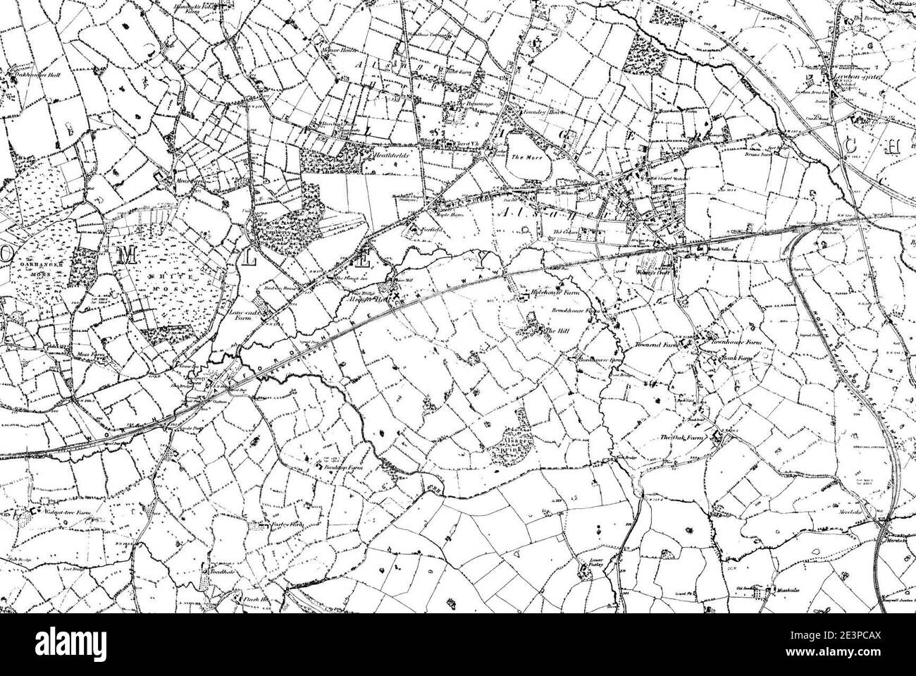 Map of Staffordshire OS Map name 006-SW, Ordnance Survey, 1883-1894 ...