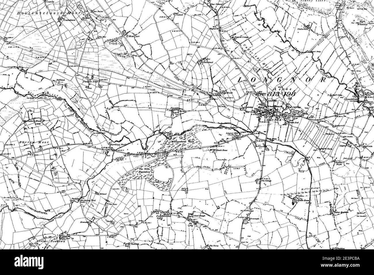 Map of Staffordshire OS Map name 005-NW, Ordnance Survey, 1883-1894 ...