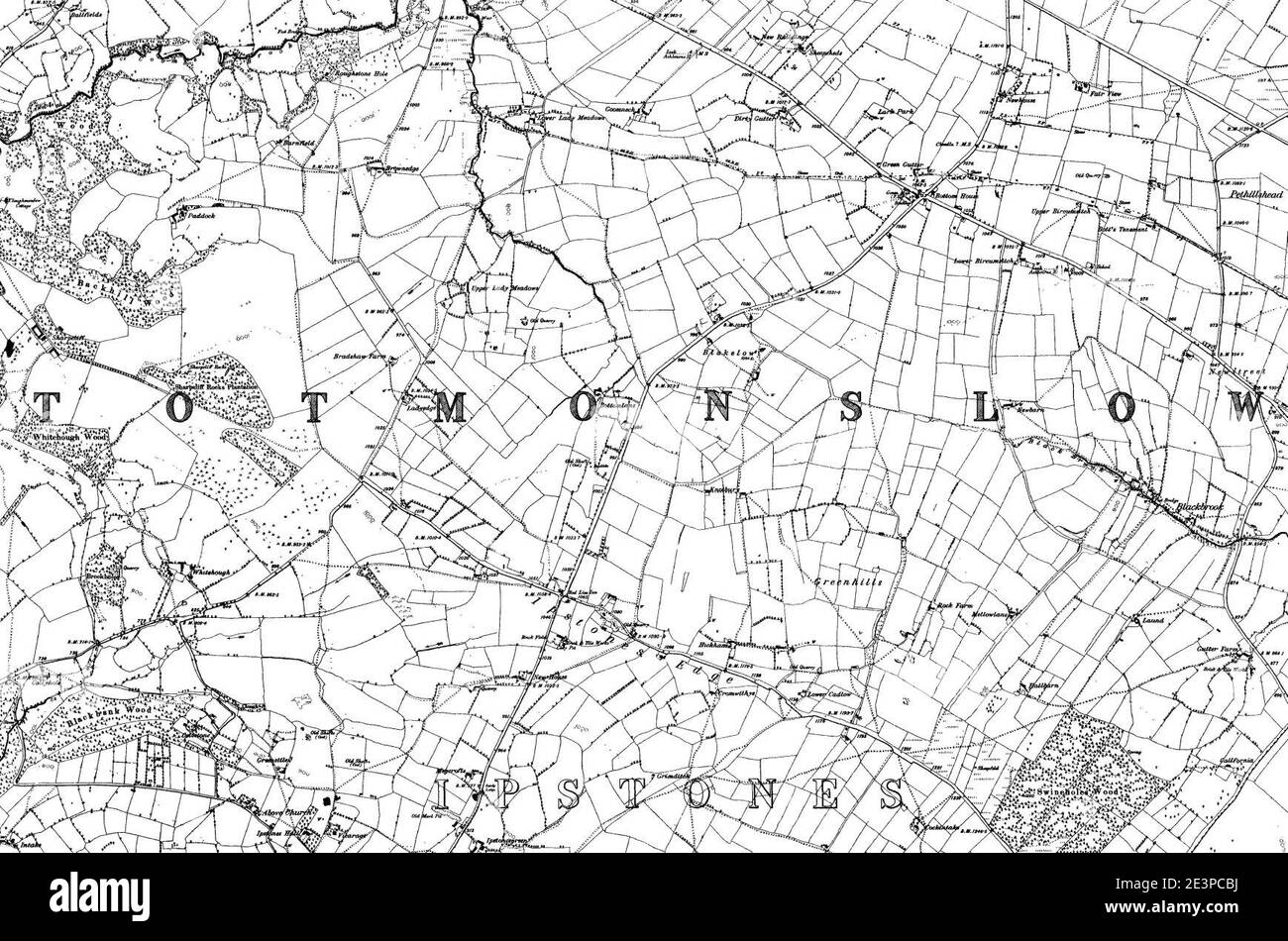Map of Staffordshire OS Map name 013-NE, Ordnance Survey, 1883-1894 ...