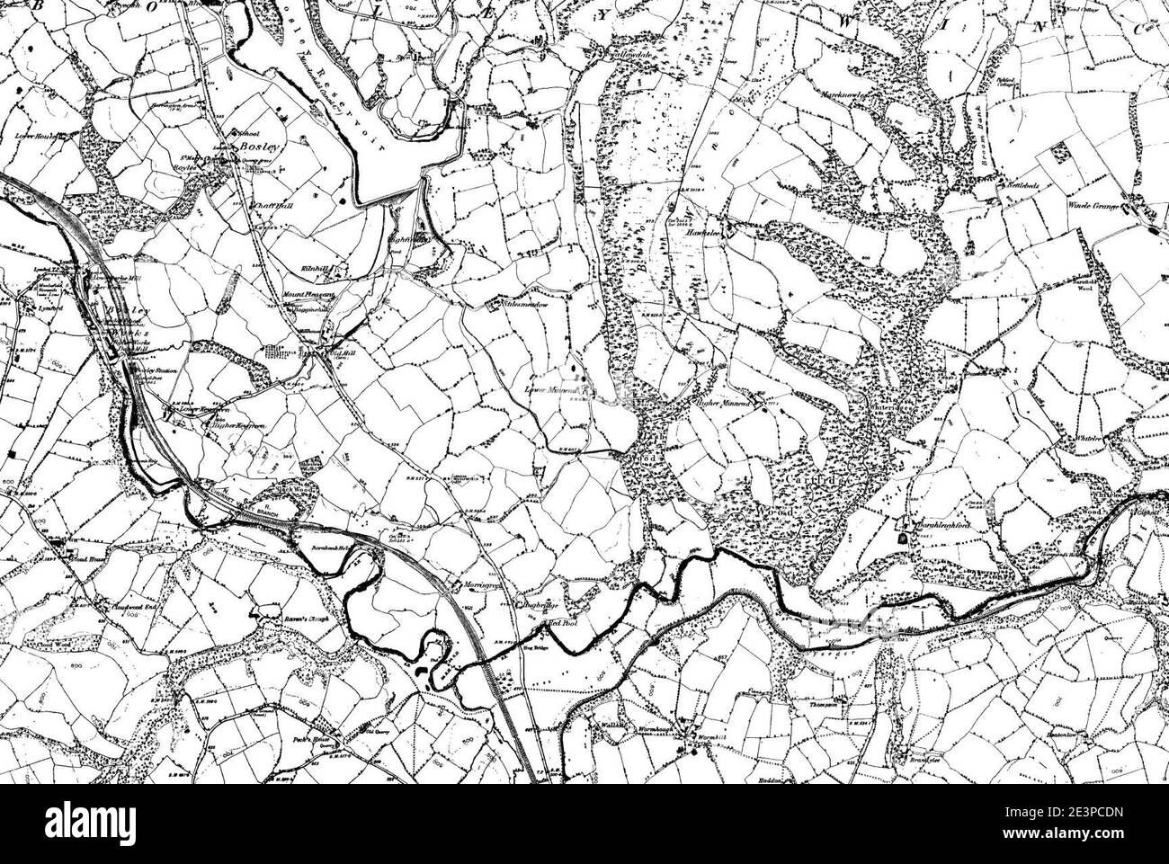 Map of Staffordshire OS Map name 003-NE, Ordnance Survey, 1883-1894 ...