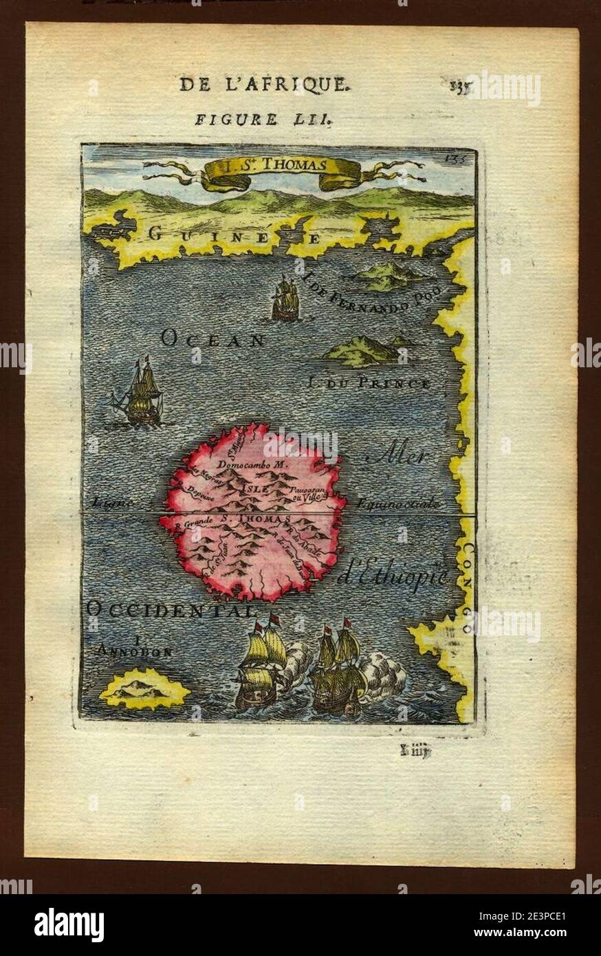 Map of St. Thomas, 1683 Stock Photo - Alamy